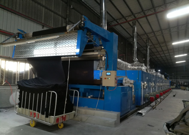 PLC Control Textile Finishing Machine For Open Width Knits Textile ...