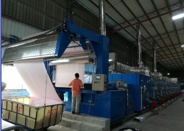 Open Width Knits Fabric Stenter Machine Low Tension Design Single ...